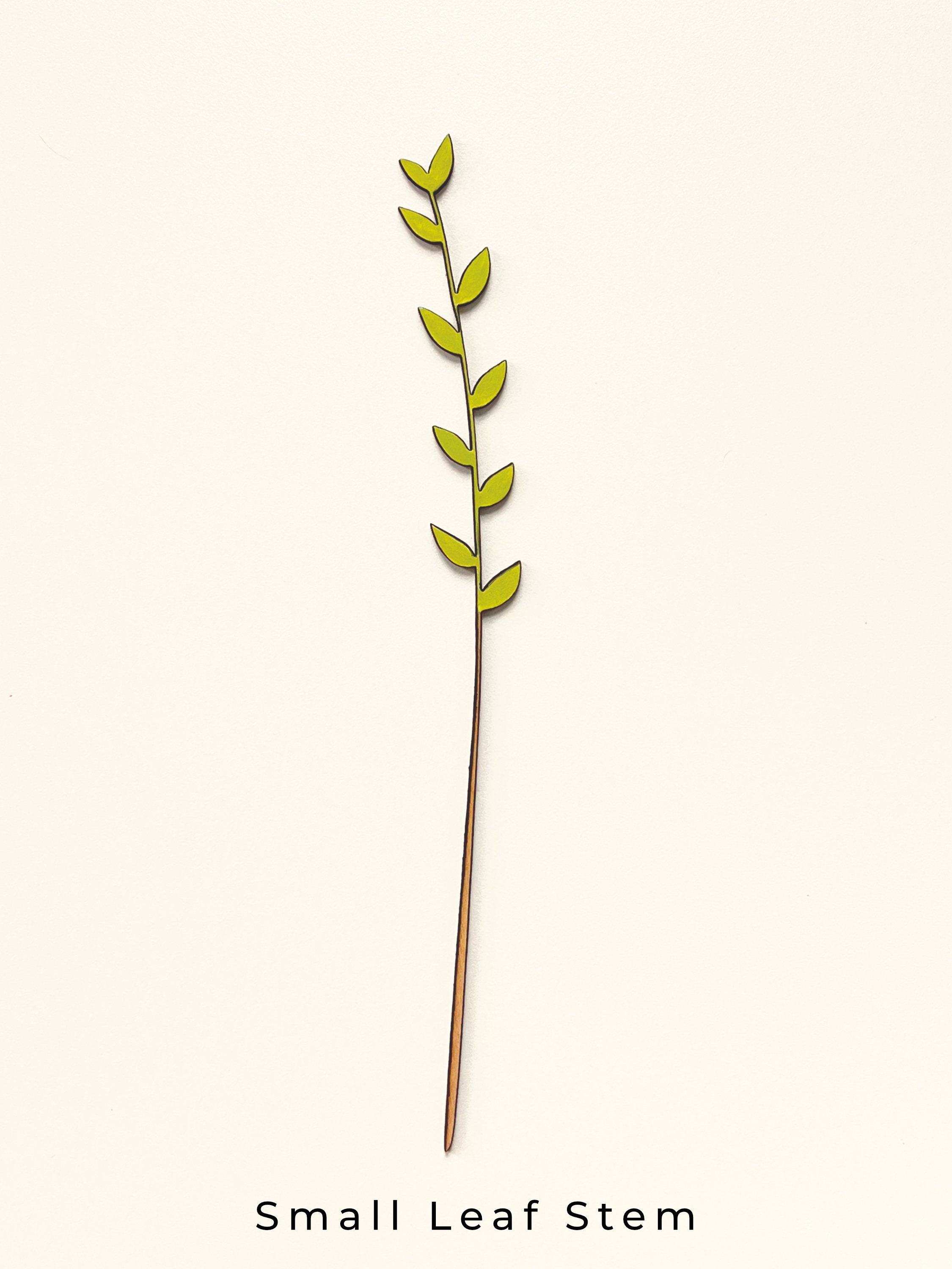 Individual Wooden Meadow Leaf Flower Stems - Etsy