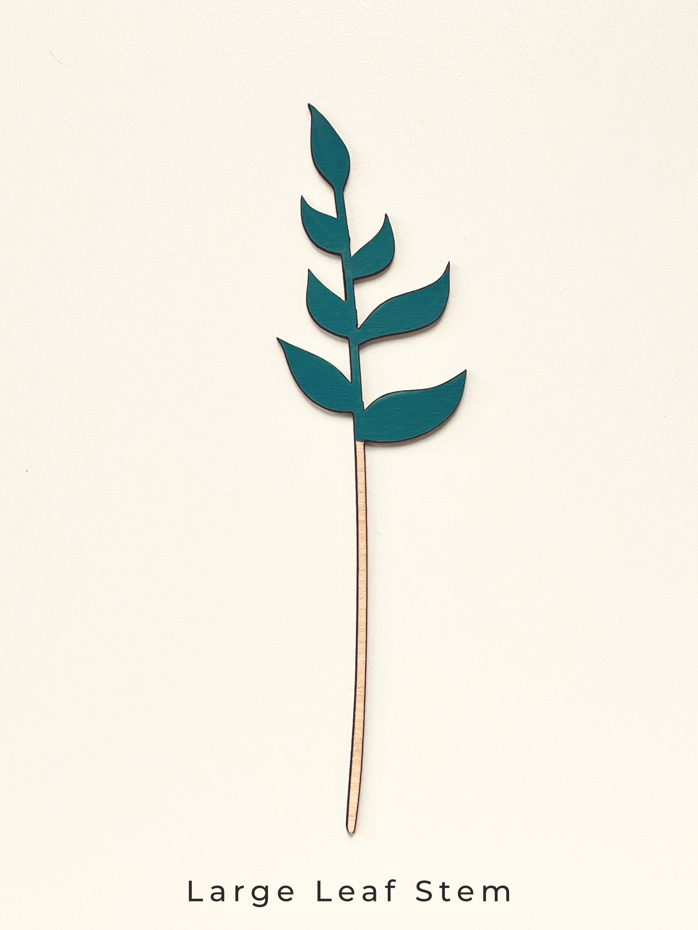 Individual Wooden Meadow Leaf Flower Stems - Etsy