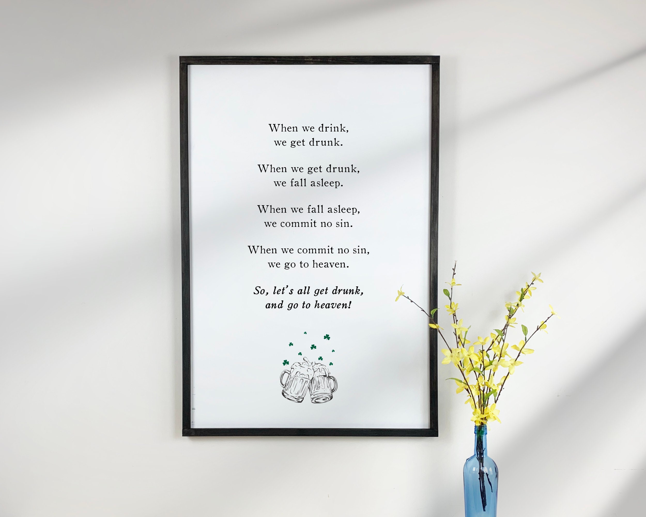 Irish Toast Wall Art Print - Etsy