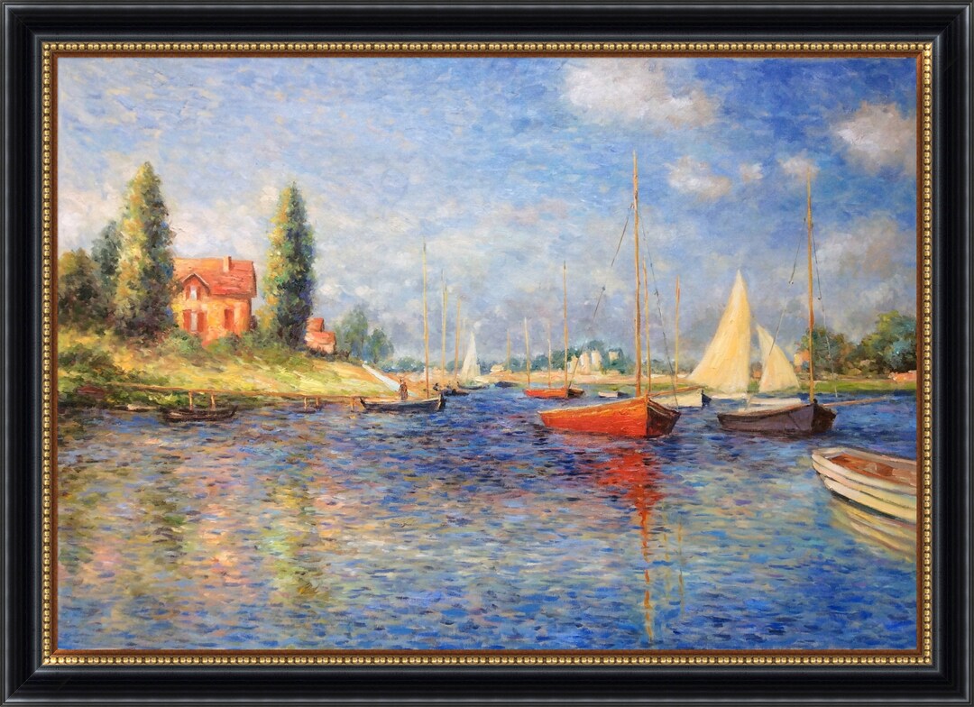 Hand Painted Impressionism Monet Abstract Landscape Oil Paintings,red ...