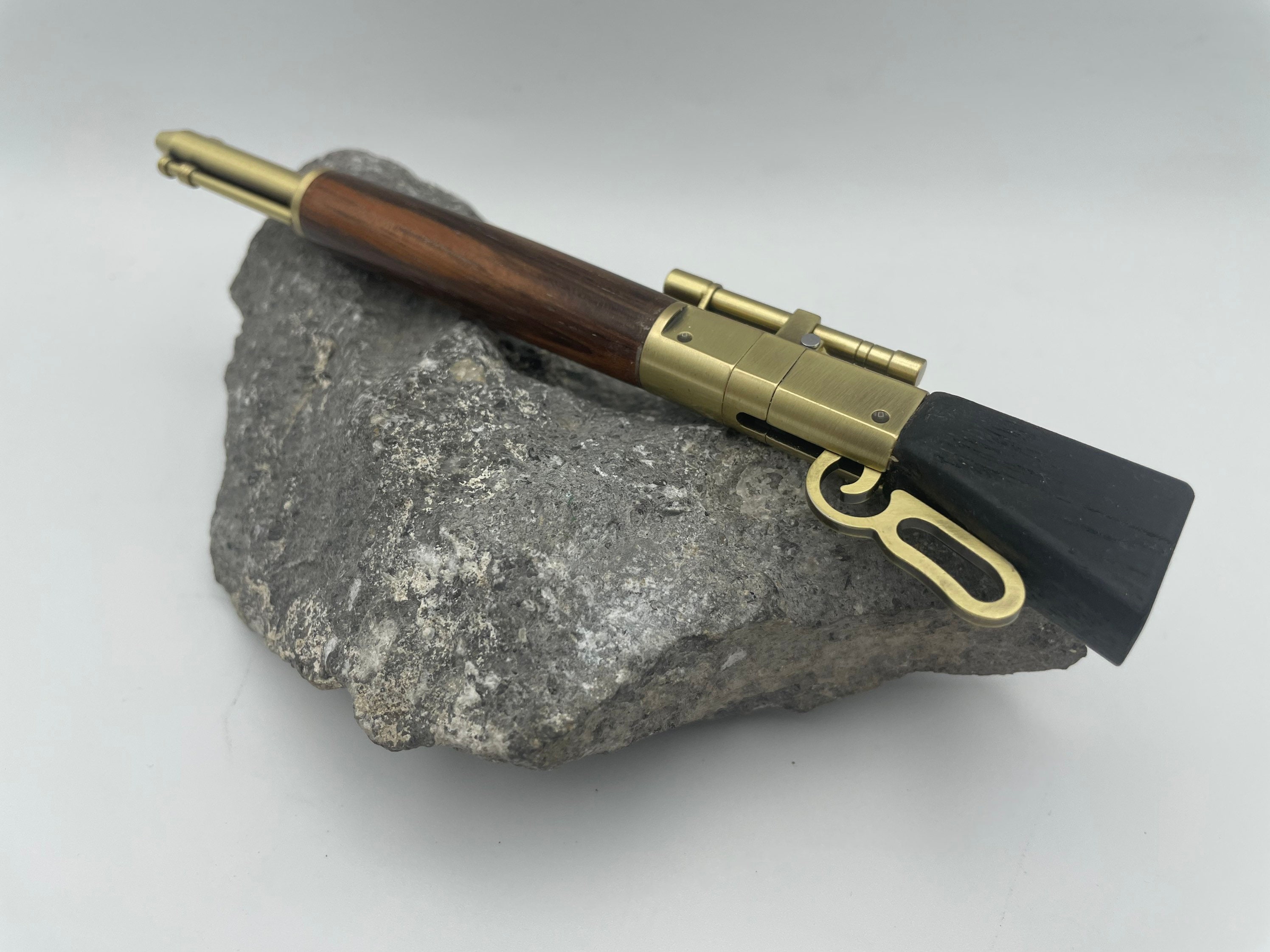 Rosewood & Bog Oak Lever Action Rifle Pen - Etsy
