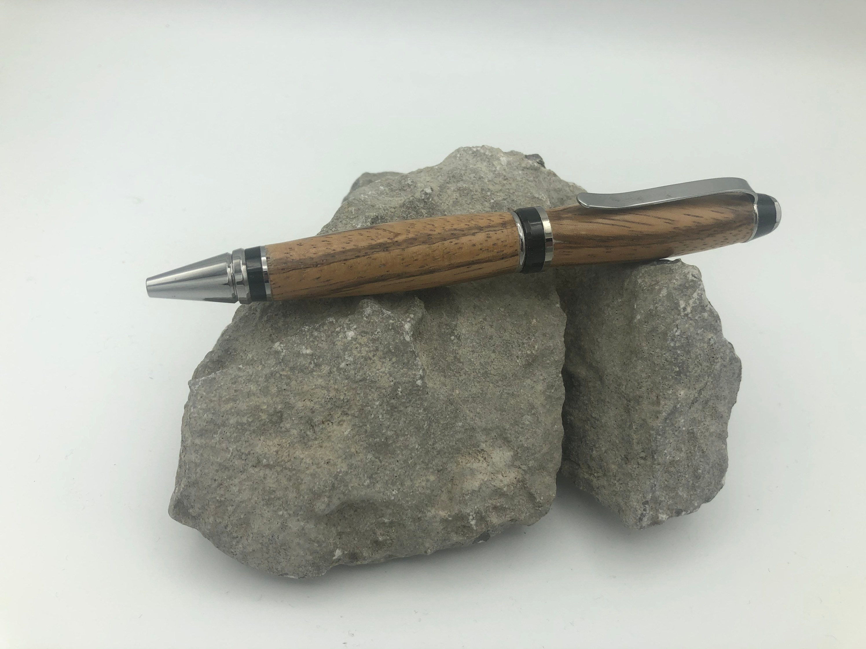 Zebrawood and Black Titanium Hand Turned Wood Pen - Etsy