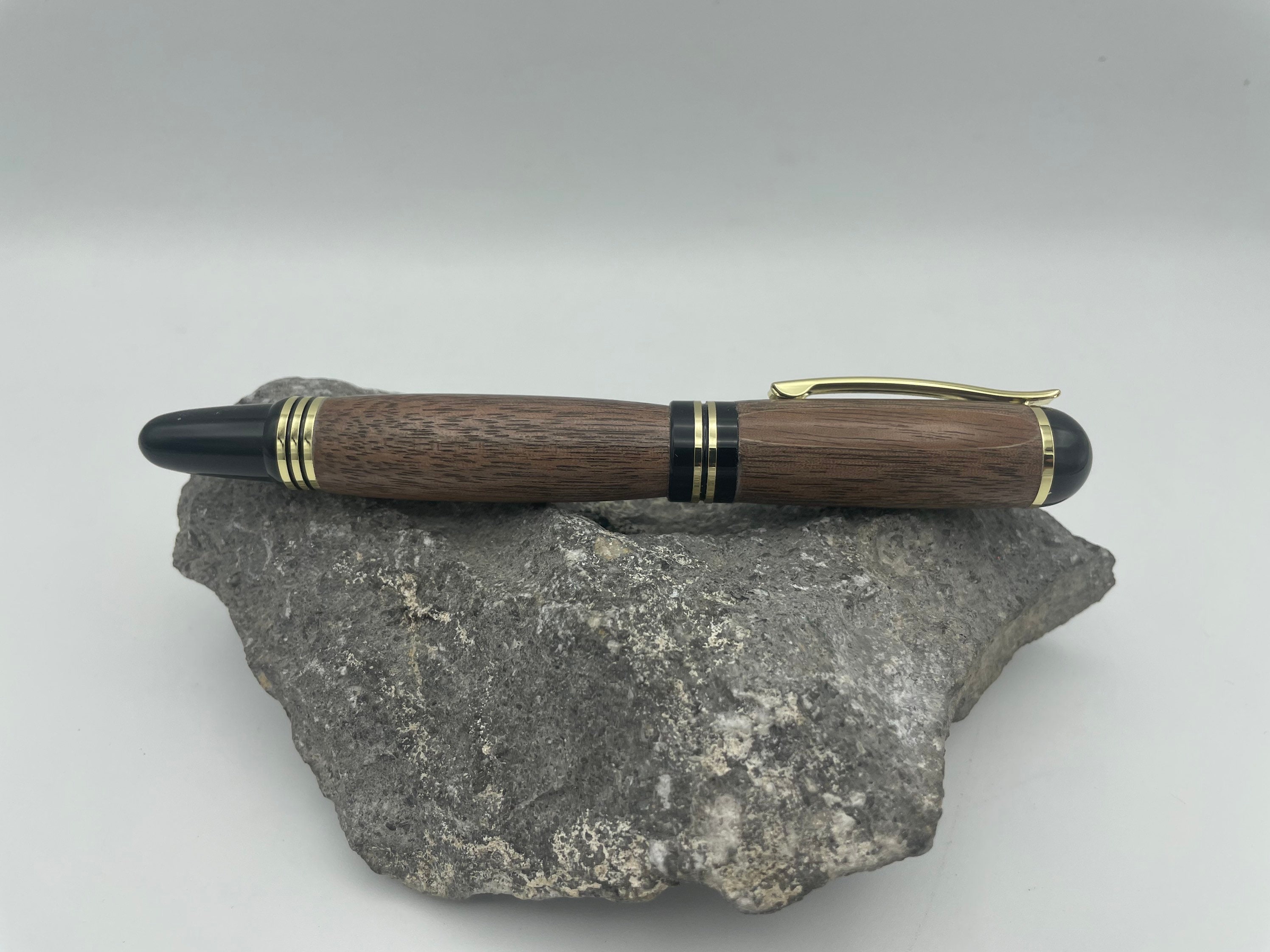 Black Walnut and Gold Capped Pen - Etsy