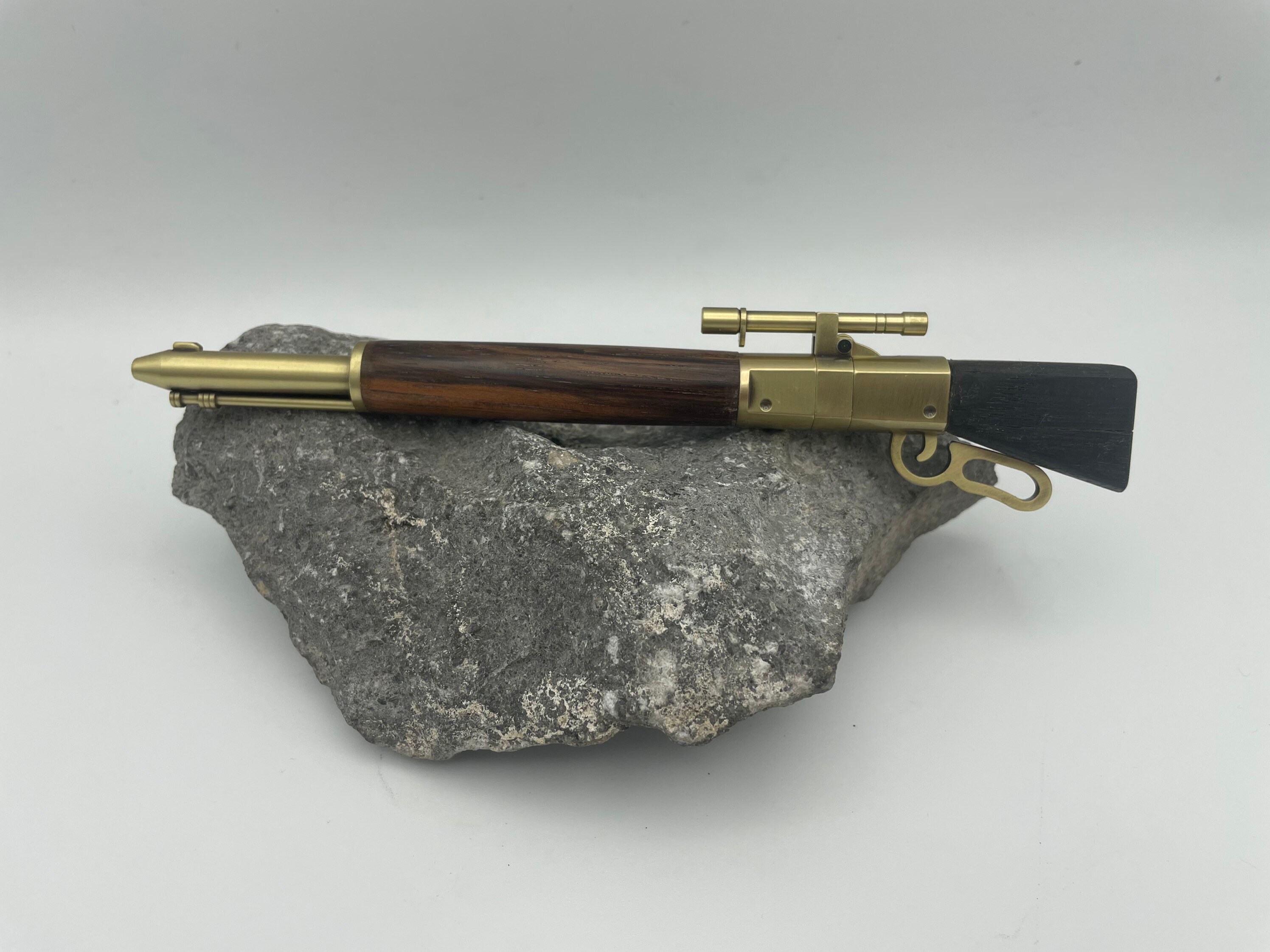 Rosewood & Bog Oak Lever Action Rifle Pen - Etsy