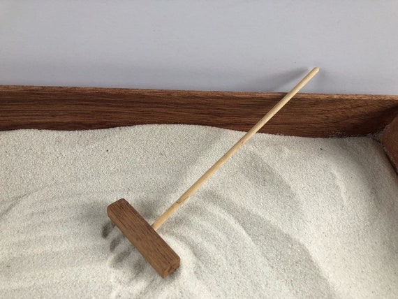 Office Sandbox Mahogany and Maple Rake - Etsy
