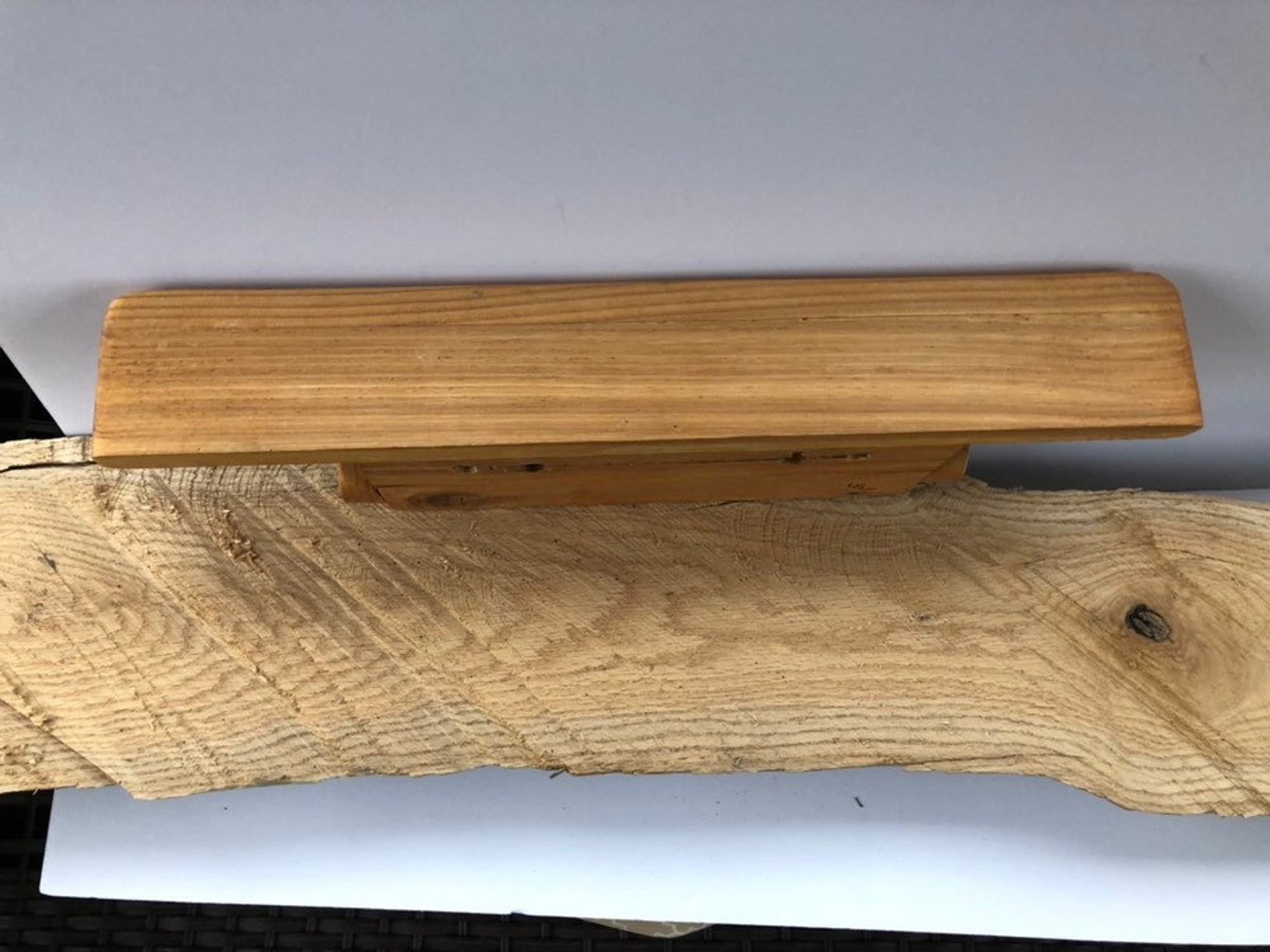 Rustic Cedar Shelf With Hanging Hooks - Etsy