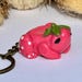 Strawberry Frog Keychain: Handmade Polymer Clay Charm - Etsy