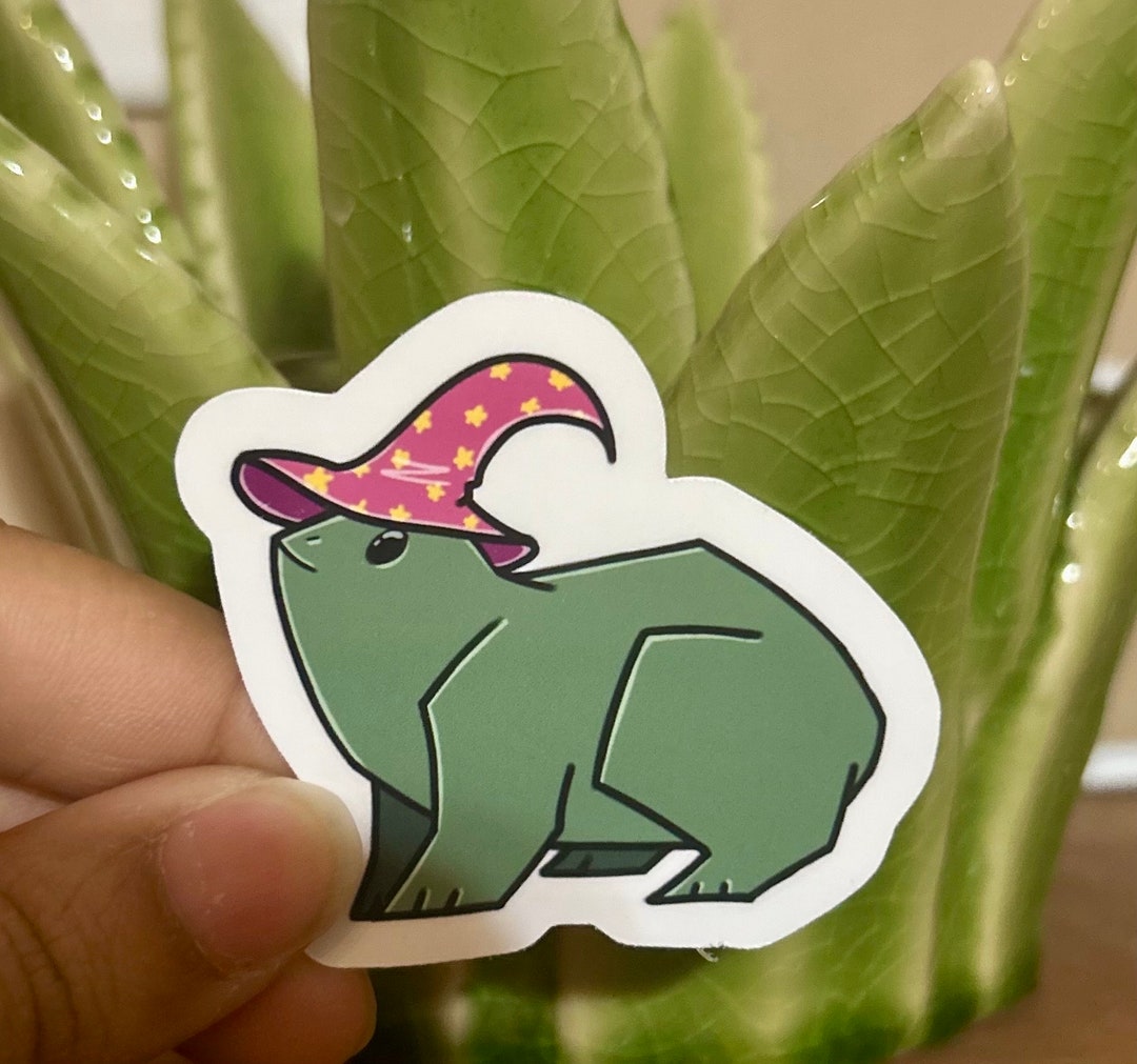 Wizard Frog Sticker: Glossy Vinyl, Magical Mystical Frog - Etsy