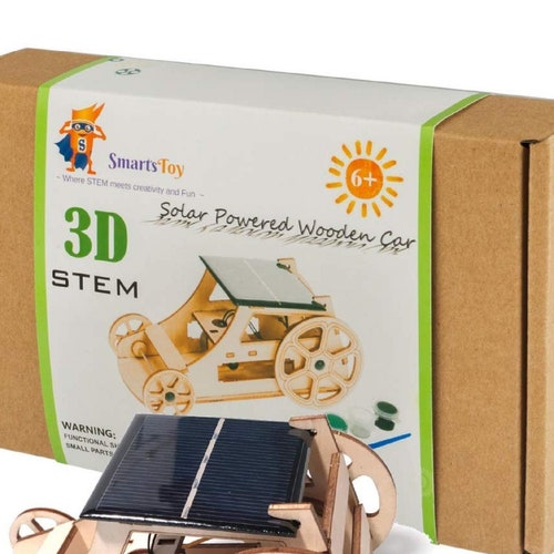Solar Wooden Race Model Car Kit STEM Projects for Kids Ages - Etsy