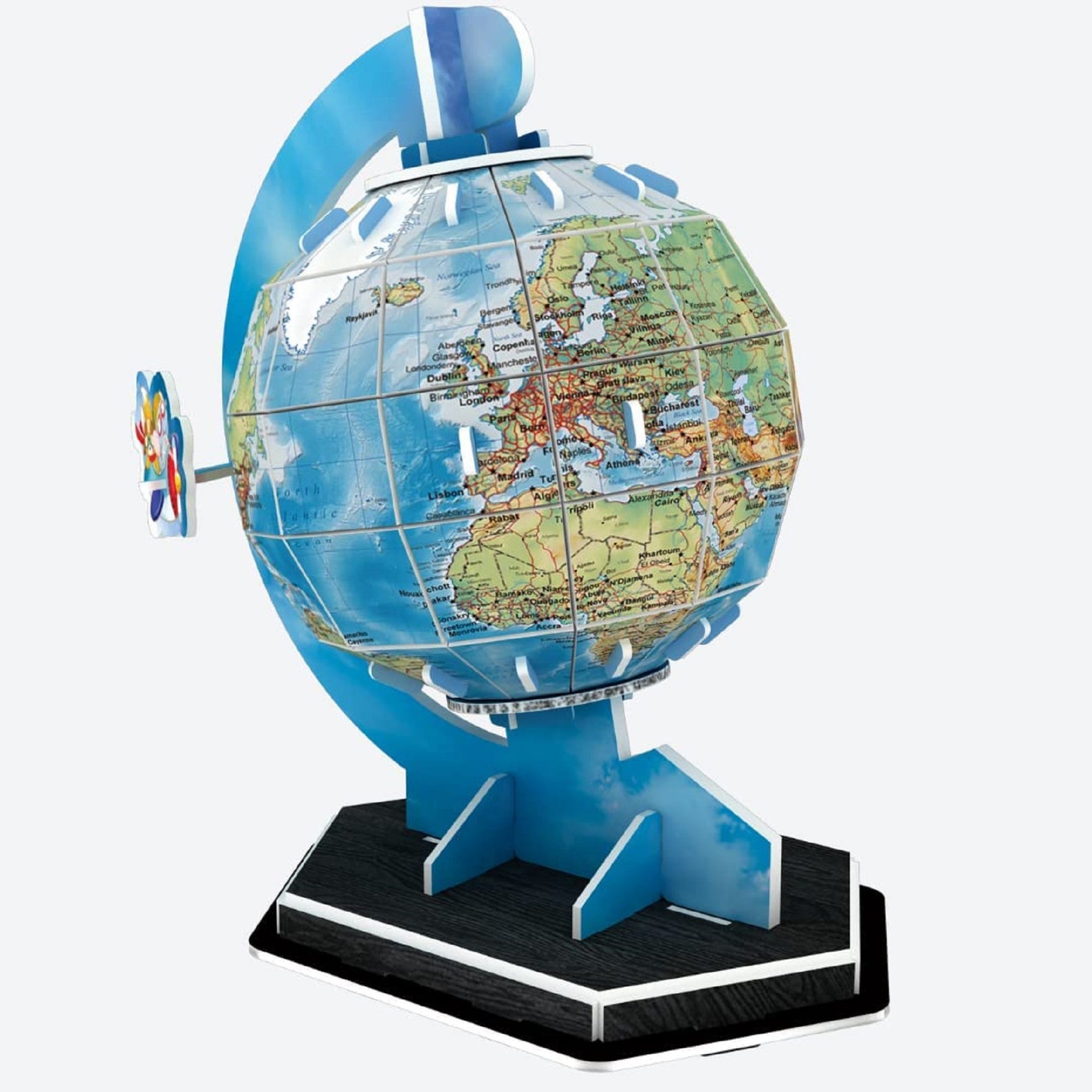 DIY 3D Puzzle Earth Globe DIY World Globe 47 Piece 3D Jigsaw Puzzle for ...