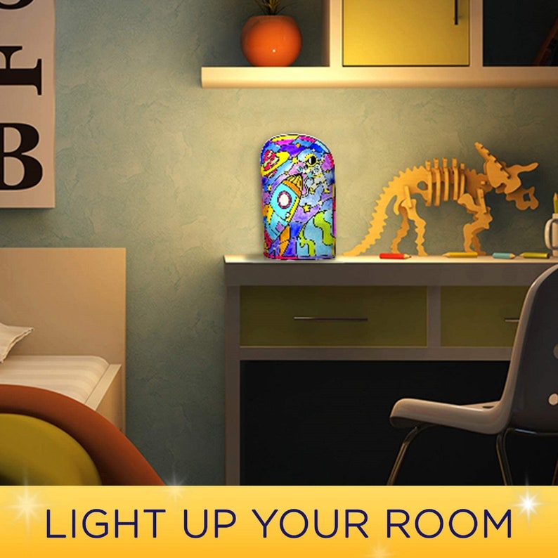 DIY Space Lamp Kit for Kids Creative Arts and Crafts for - Etsy