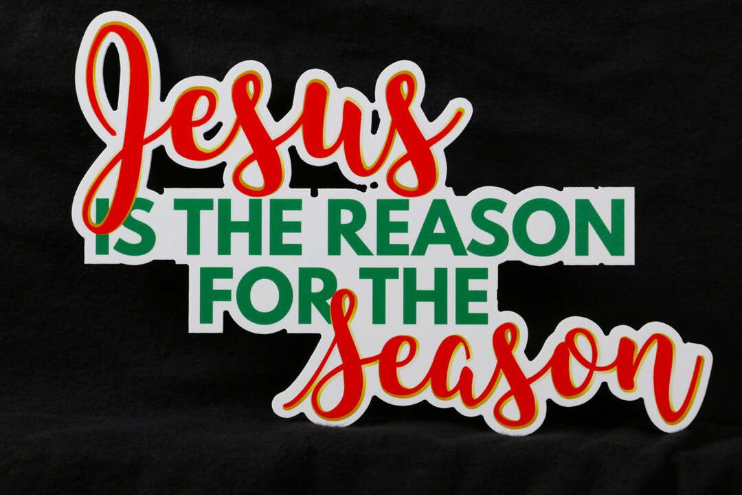 Jesus is the Reason Christmas Photo Booth Prop PVC Durable - Etsy