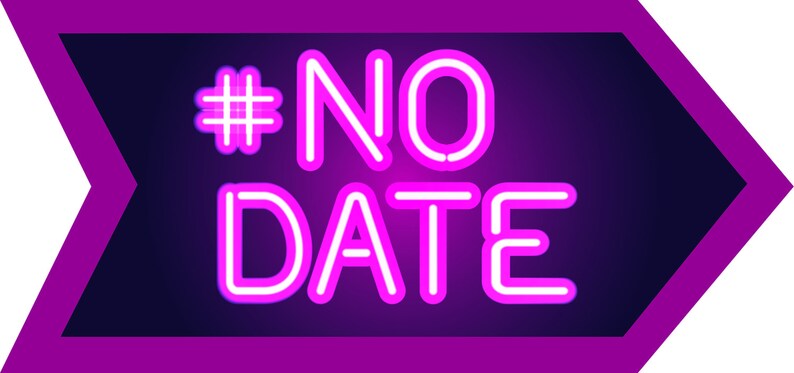 Printable Photo Booth Sign Prom No Date - Etsy