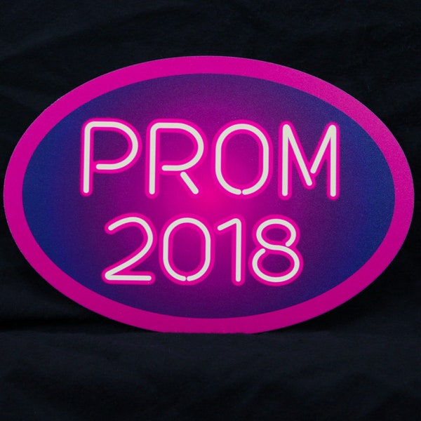 Neon Prom Invitation - Etsy