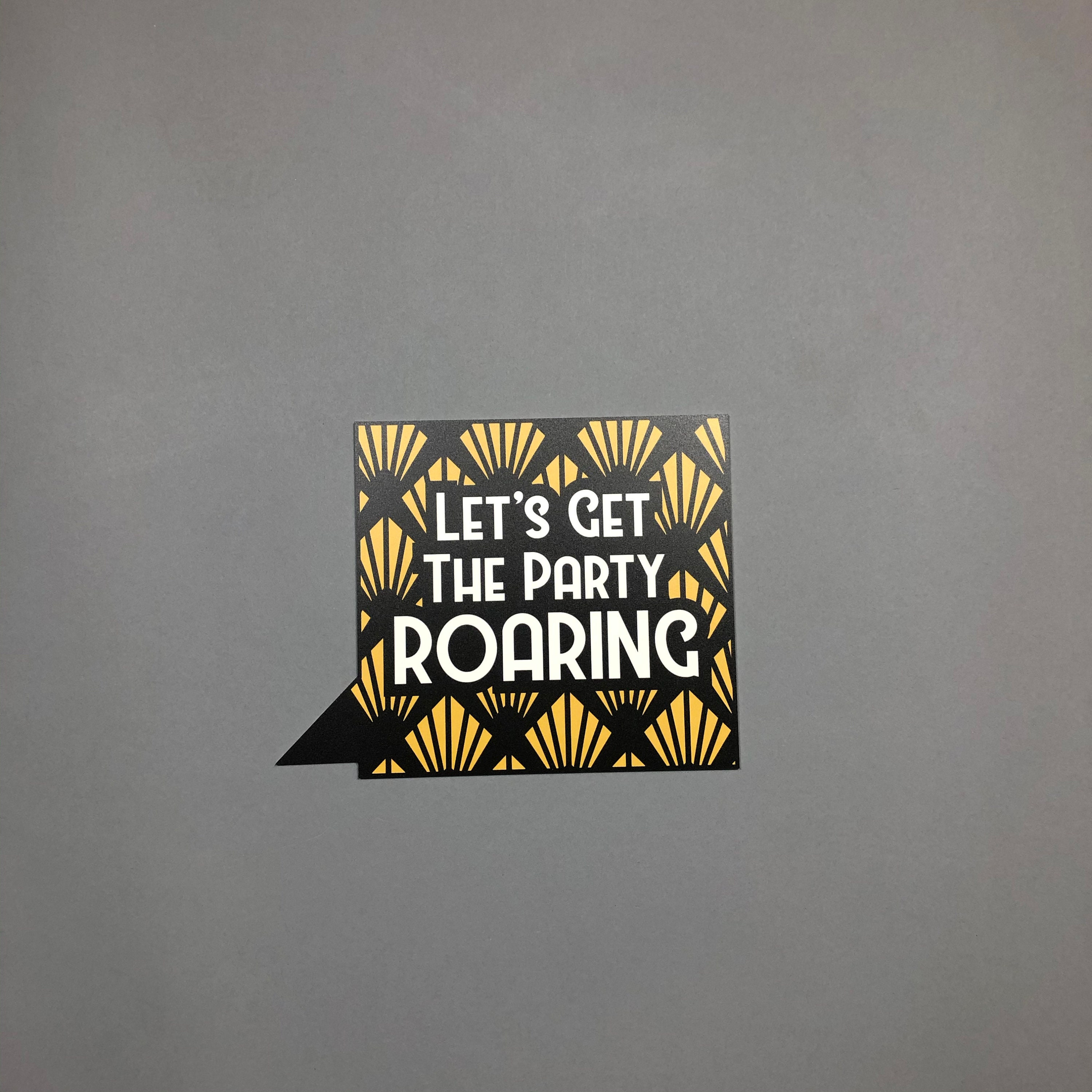 Roarin 20s Photo Prop Let's Get the Party Roaring PVC - Etsy