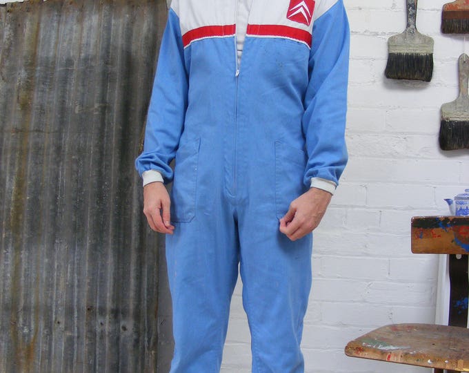Vintage French Boiler Suit Citroen Motor Mechanics Industrial Work Wear ...