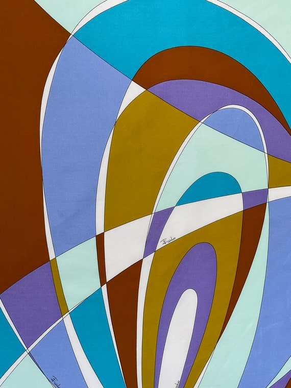 Unused & unfinished genuine Emilio Pucci Vintage silk… - Gem