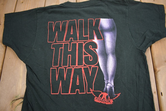 Vintage 1988 Aerosmith Walk This Way Tour Band T-Shir… - Gem