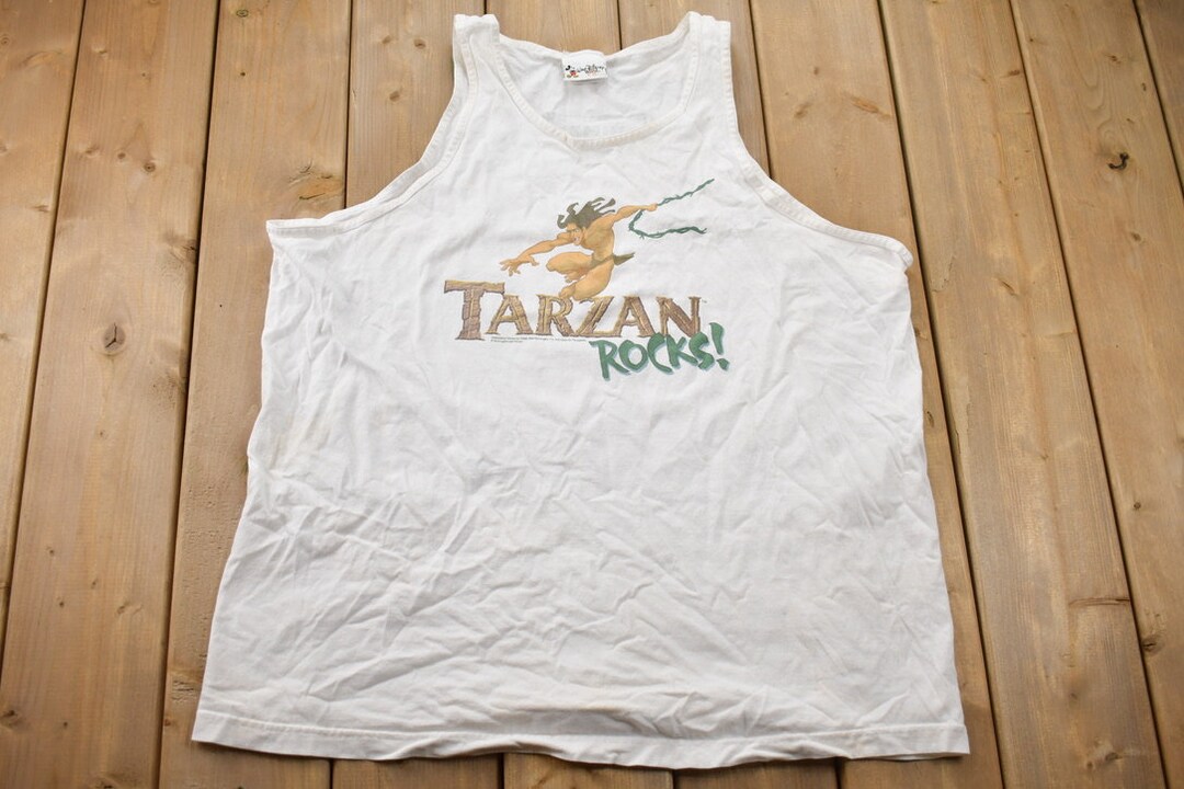 Vintage 1999 Tarzan Rocks Wakin up the Wild Disney Movie Tank Top ...