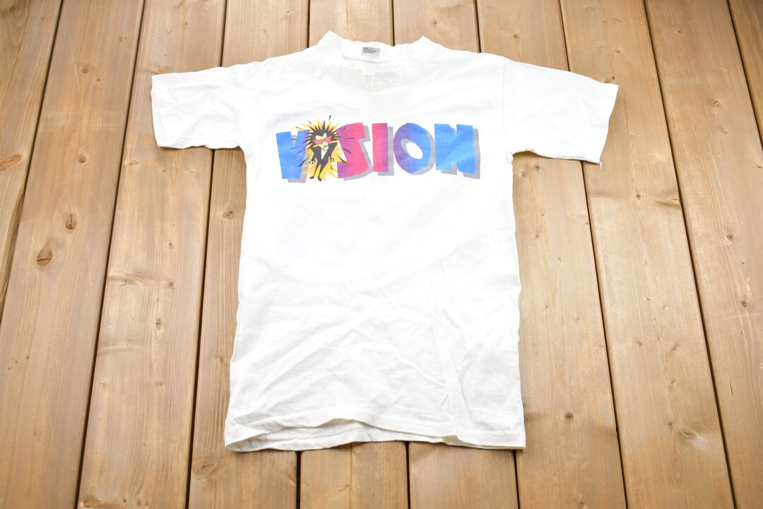 Vintage 1986 Vision Street Wear Psycho Stick Graphic T-shirt / Graphic ...