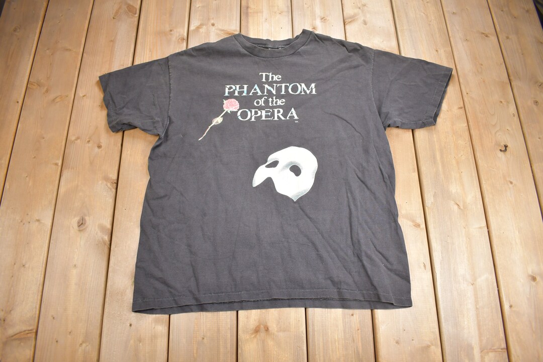 Vintage 1990s the Phantom of the Opera Musical T-shirt / Single Stitch ...