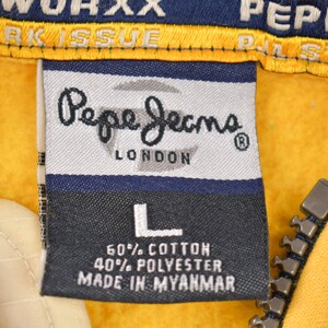 Vintage 1990s Pepe Jeans Half Zip Windbreaker Jacket / Pepe Denim Worxx ...