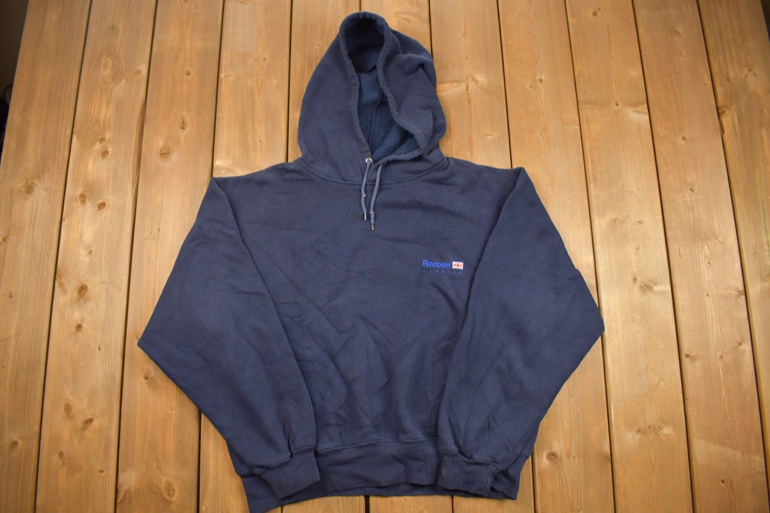 Vintage 1990s Reeboks Classic Graphic Hoodie / 90s Hoodie / Vintage ...