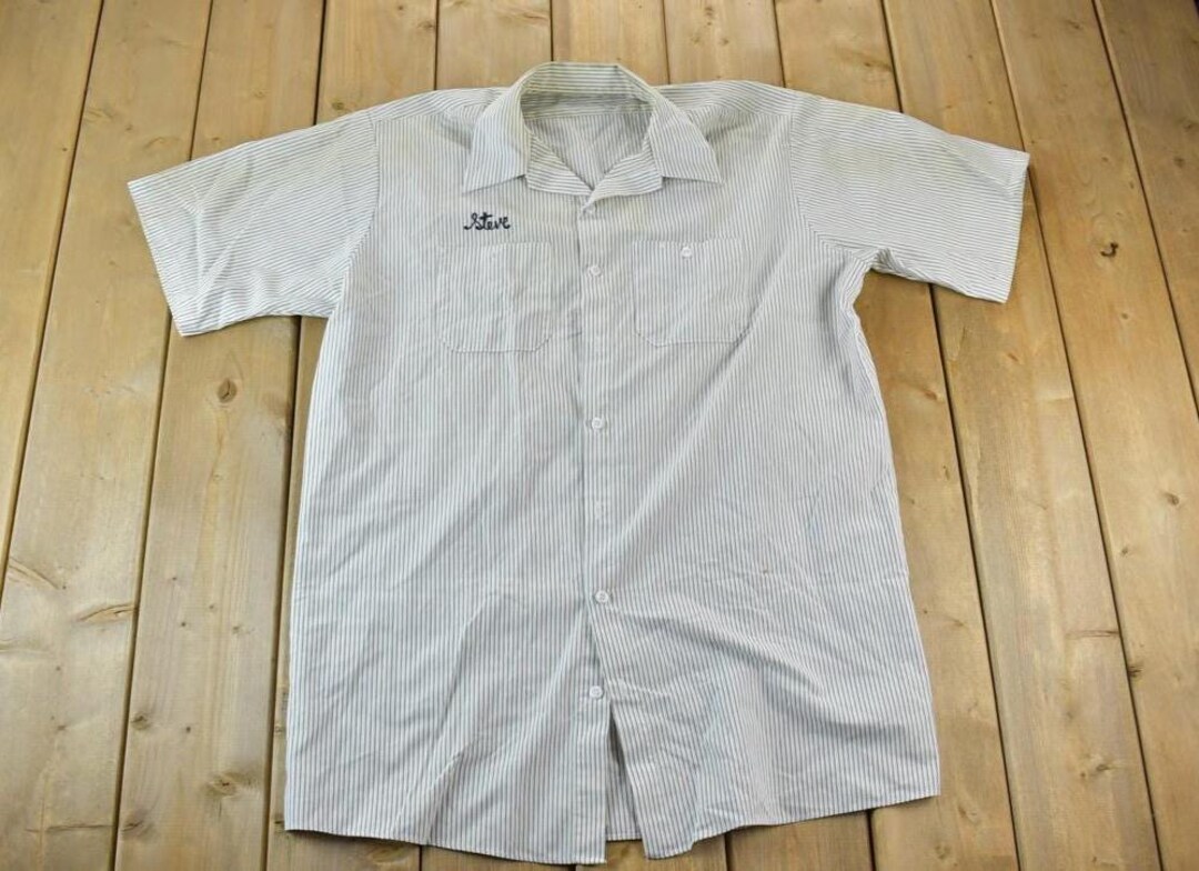 Vintage 1980s Steve Loop Embroidery Button up Shirt / Vintage Flannel ...