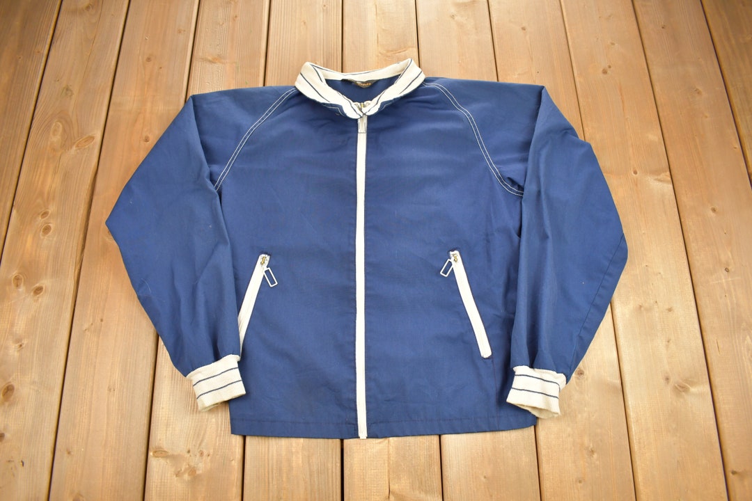 Vintage 1970s Puritan Blank Blue Work Jacket Size 42 / Vintage Work ...