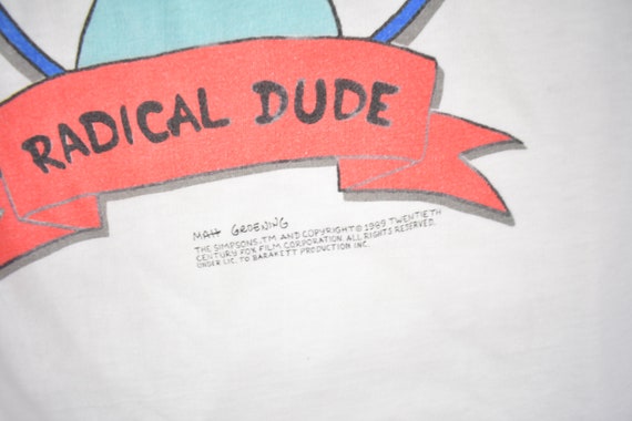 Vintage 1989 Bart Simpson Radical Dude Graphic T-Shir… - Gem