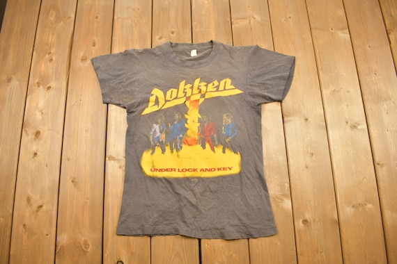 Vintage 1985 Dokken Under Lock And Key Tour Band T-sh… - Gem