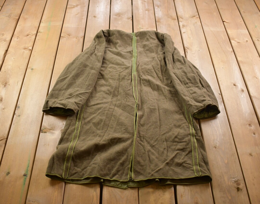 Vintage 1953 OG 107 Overcoat Military Liner / Button up Liner / Army ...