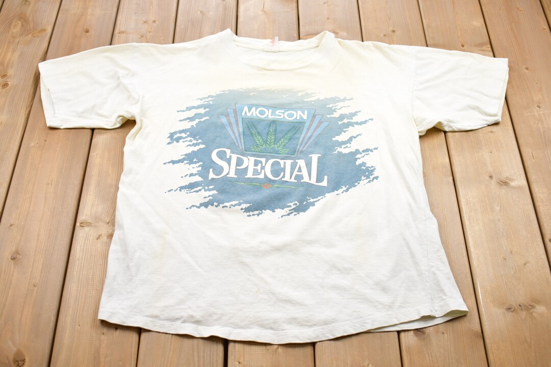 Vintage 1990s Molson Special Beer Graphic T-shirt / Graphic / 80s / 90s ...