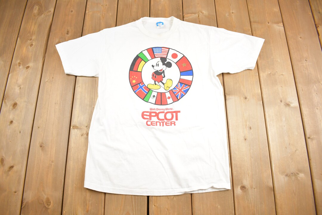 Vintage 1980s Walt Disney World Epcot Center T-shirt / Made in USA ...