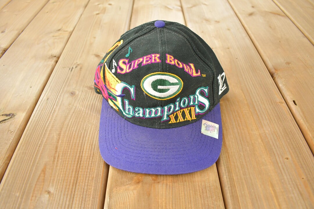 Vintage 1997 Green Bay Packers NFL Super Bowl Champions Snap Back Hat ...