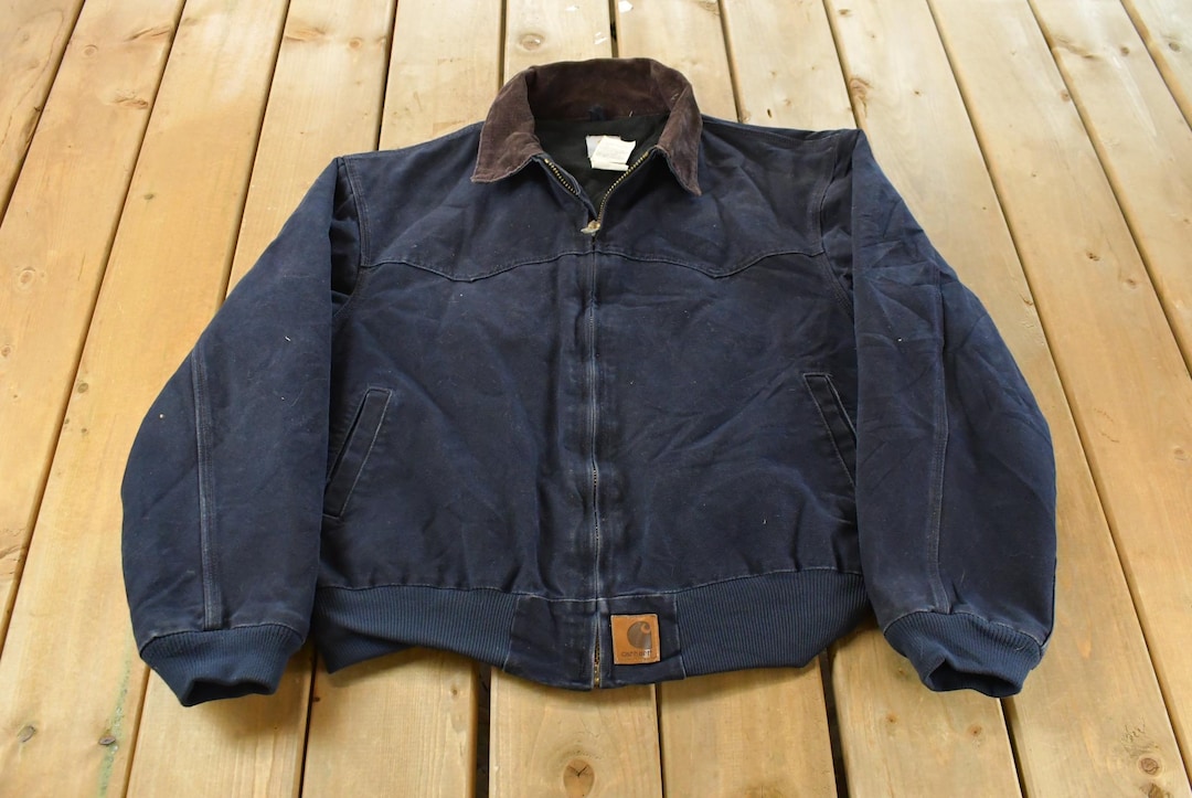 Vintage 1990s Carhartt Santa Fe Canvas Jacket Men's 2XL / Distressed ...