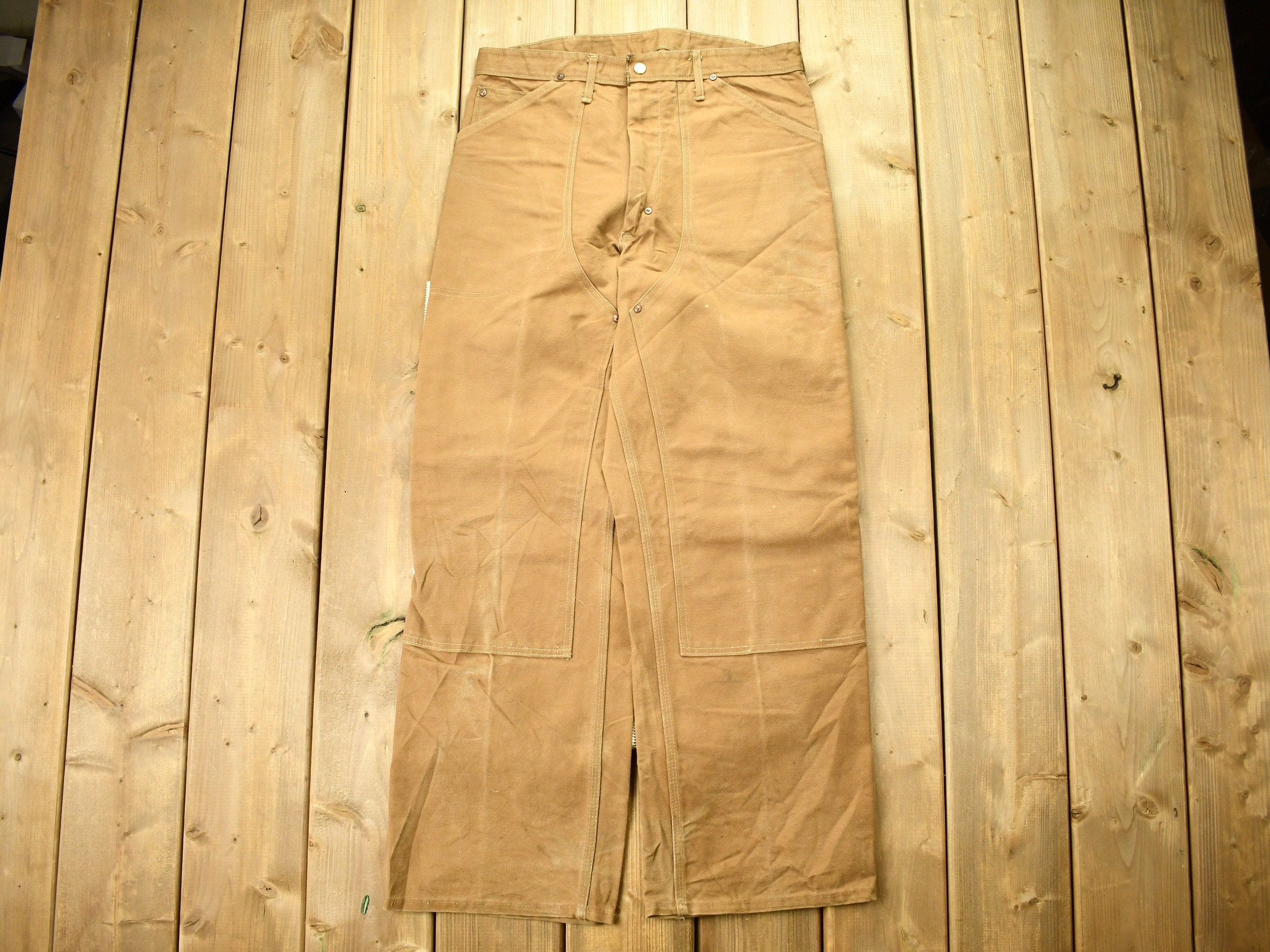 Vintage 1970s Carhartt Double Knee Dungaree Work Pants Size Vintage 1970s Carhartt Double Knee Dungaree Work Pants Size