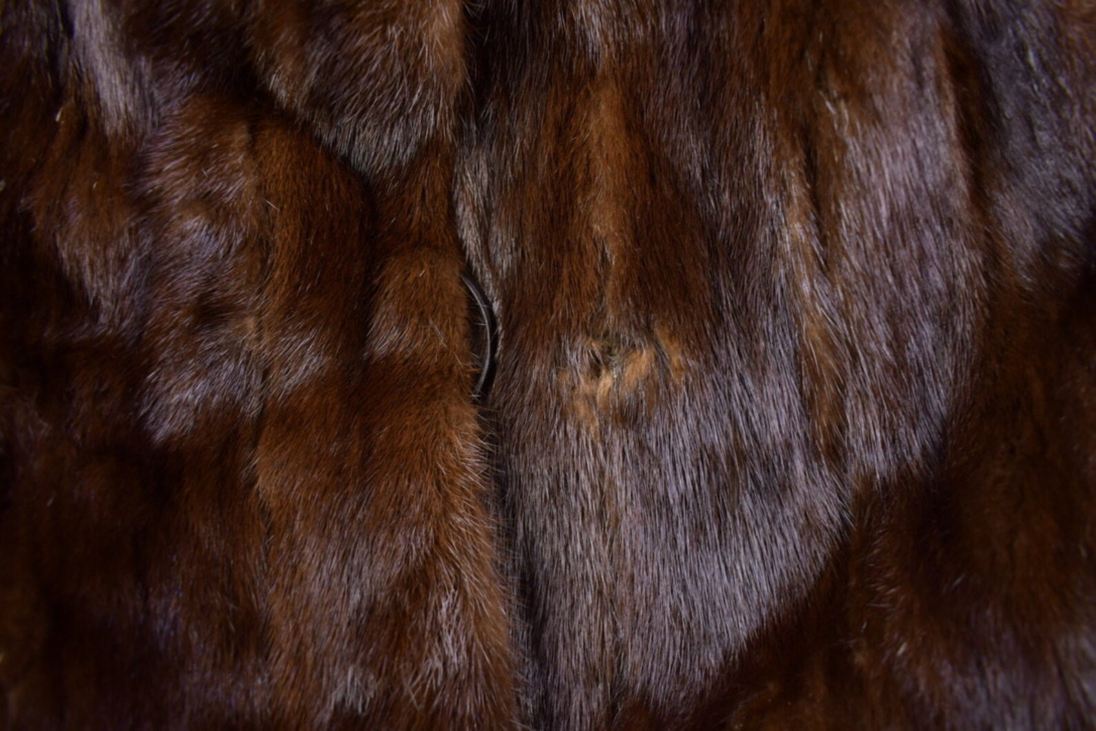 Vintage 1980's Joseph's Fur Salon Leather Paneled Chestnut Mink Fur ...