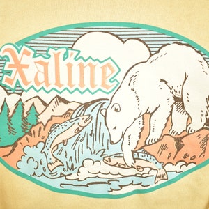Vintage 1980s Xaline Polar Bear Fish Theme Turtleneck / Souvenir ...