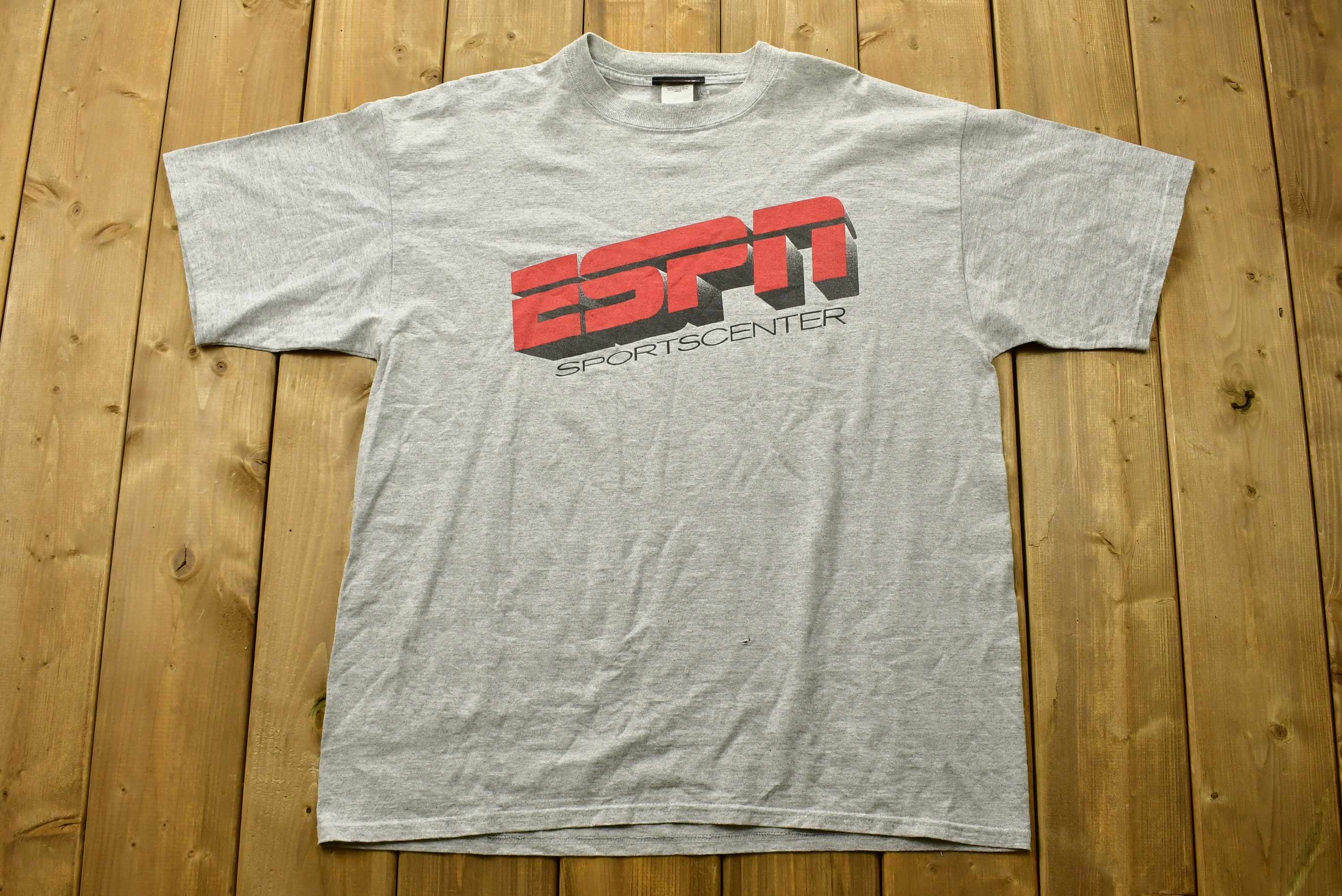 Vintage 1990s ESPN Sports Center T-shirt / Made in USA / - Etsy
