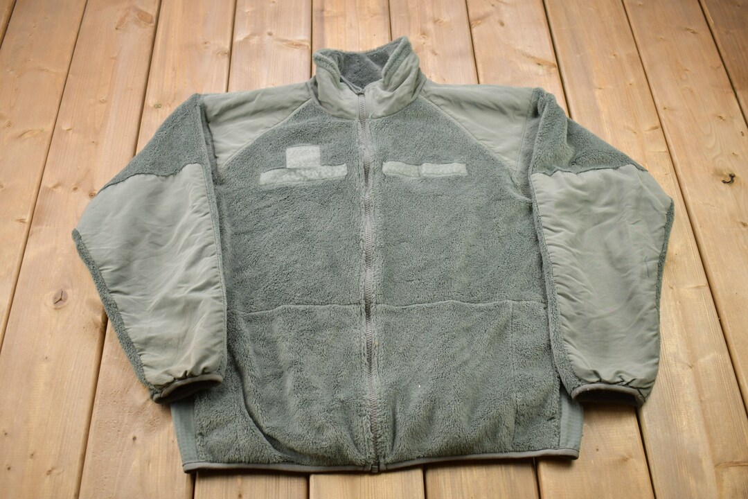 Vintage 1990s Military Fleece Sweater / Sportswear / 90s Sweater ...