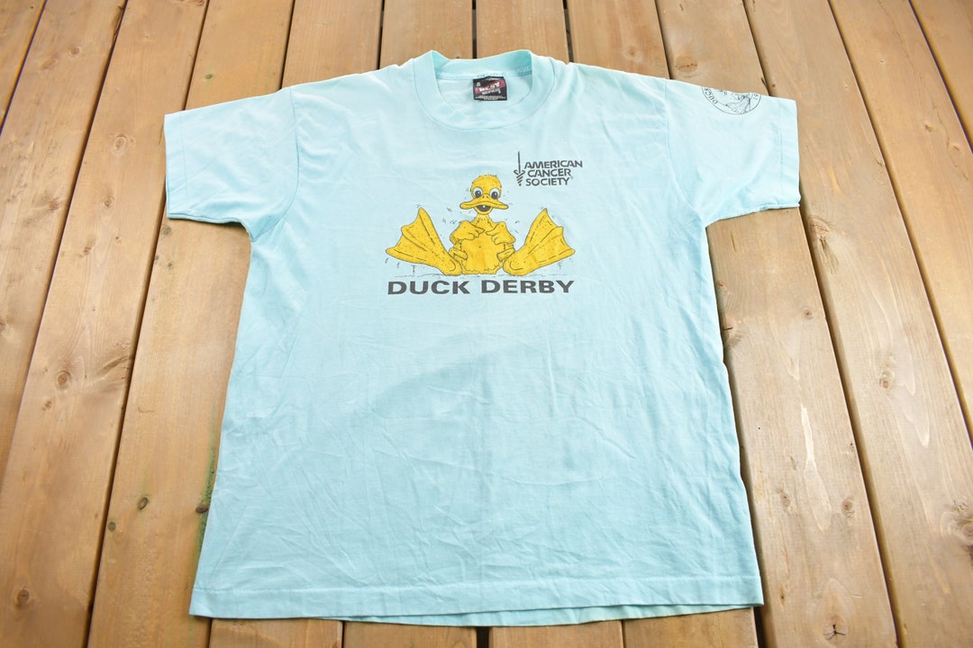 Vintage 1996 Duck Derby Graphic T-shirt / American Cancer Society ...