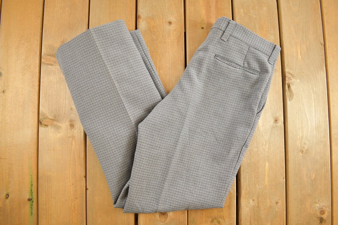 Vintage 1970s Pleated Trousers Size 34 X 30 / 70s Pants / Fashion ...