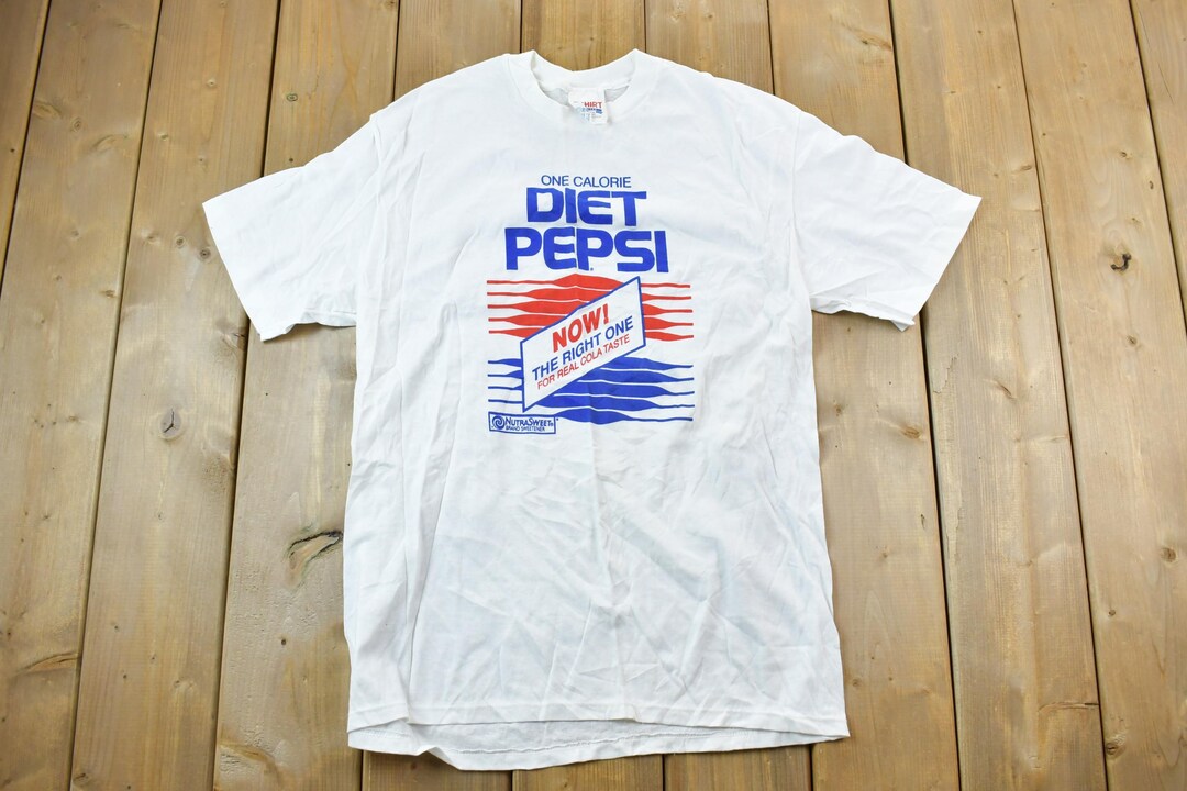 Vintage 1990s Diet Pepsi Graphic T-shirt / Vintage T Shirt / Streetwear ...