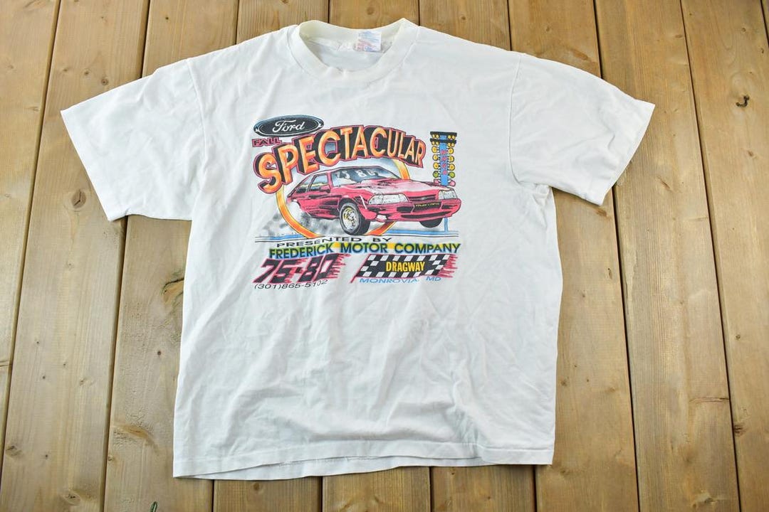 Vintage 1990s Ford Spectacular Souvenir Single Stitch Graphic Print T ...