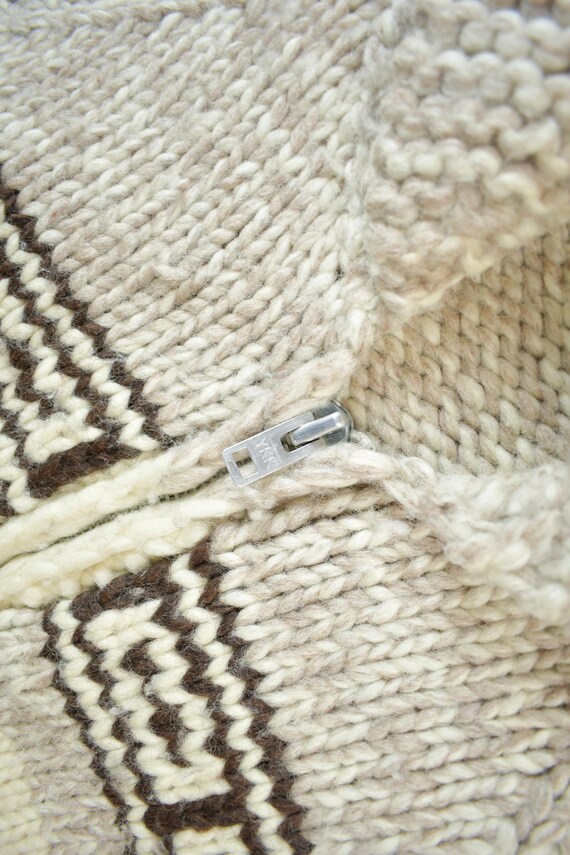 Vintage 1950s Hand-Knit Eagle Theme Cowichan Sweater … - Gem