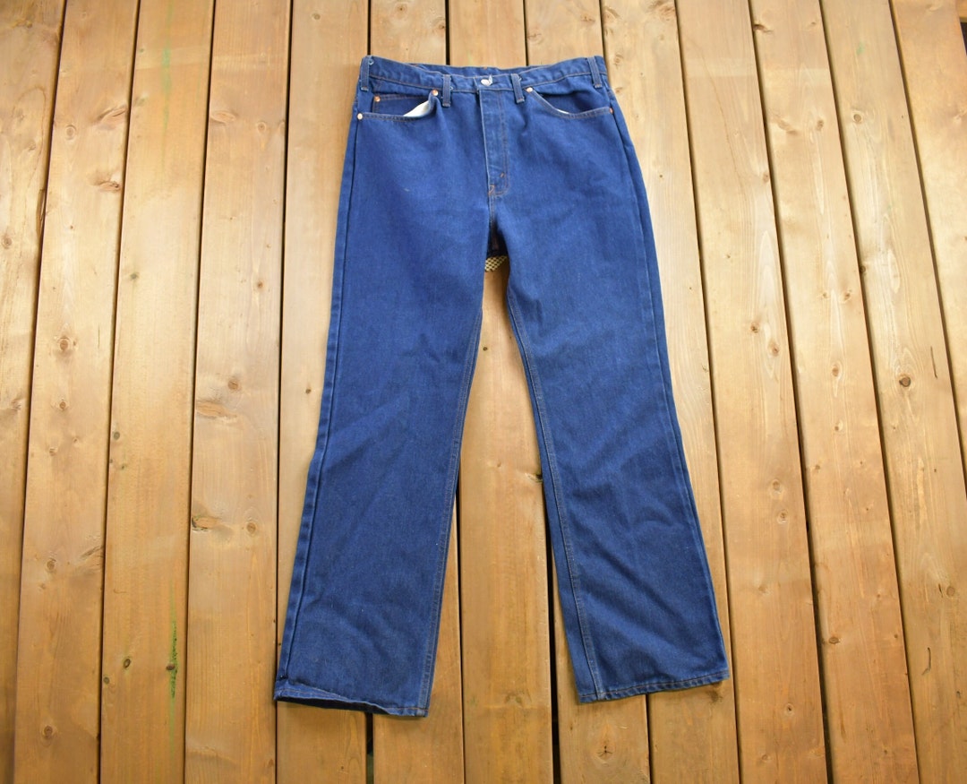 Vintage 1970s 'plain Pockets' Denim Jeans Size 34x29 / Made in USA ...