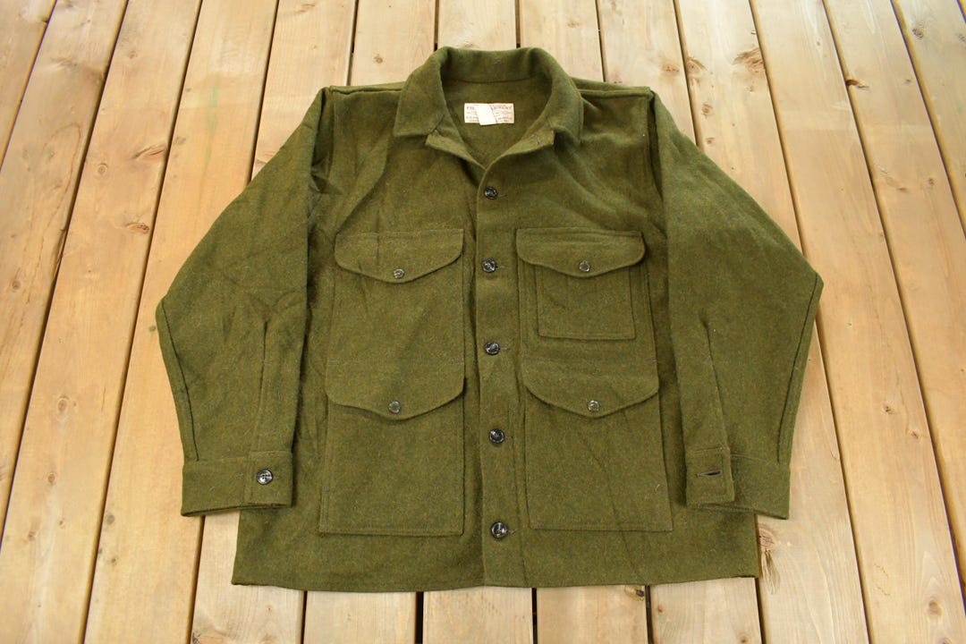 Vintage 1980s Filson Mackinaw Wool Cruiser Wool Jacket Men's Large ...