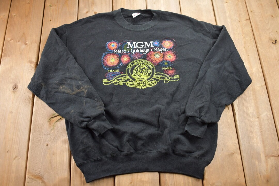 Vintage 1990s MGM Metro Goldwyn Mayer Trademark Crewneck Sweatshirt ...