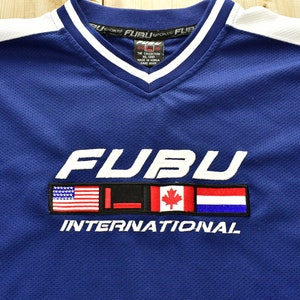 Vintage 1990s FUBU International Youth Jersey / Sportswear / 90s Sweater / Streetwear ...